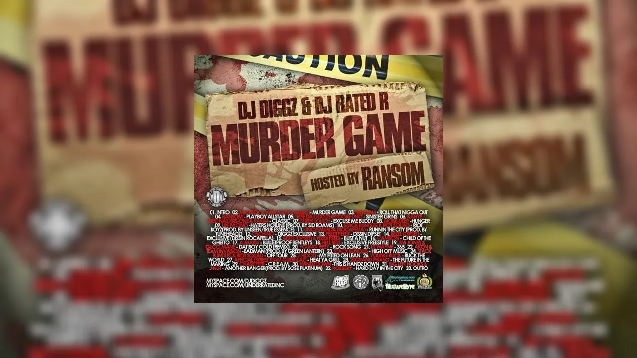 Murder Game (Hosted By Ransom) Mixtape Hosted by DJ Diggz, DJ Rated R