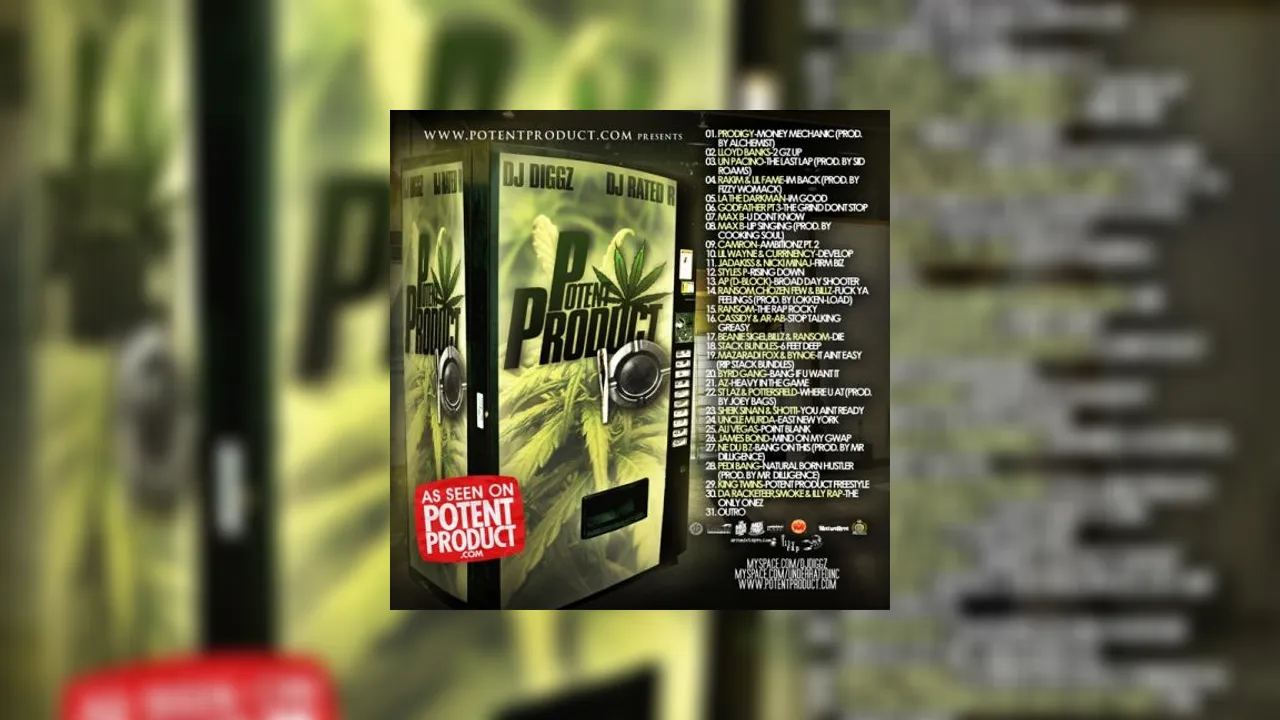 Potent Product 10 Mixtape Hosted by DJ Diggz, DJ Rated R