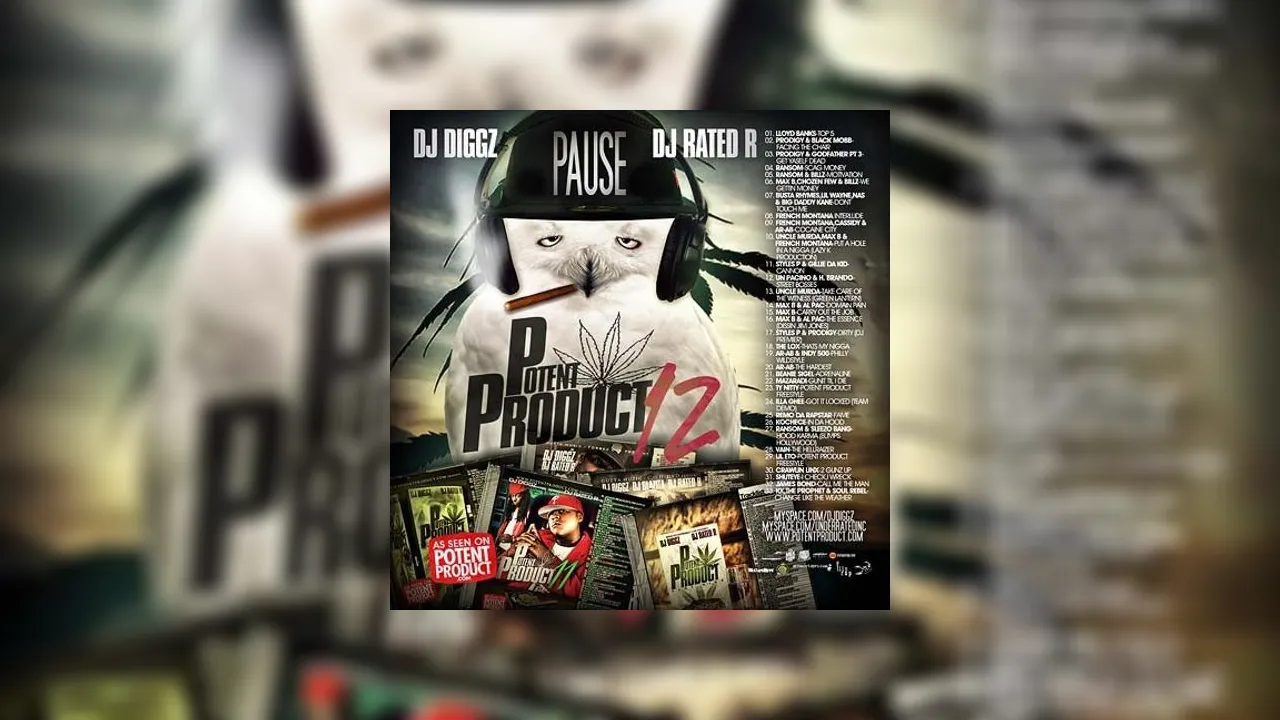Potent Product 12 Mixtape Hosted by DJ Diggz, DJ Rated R