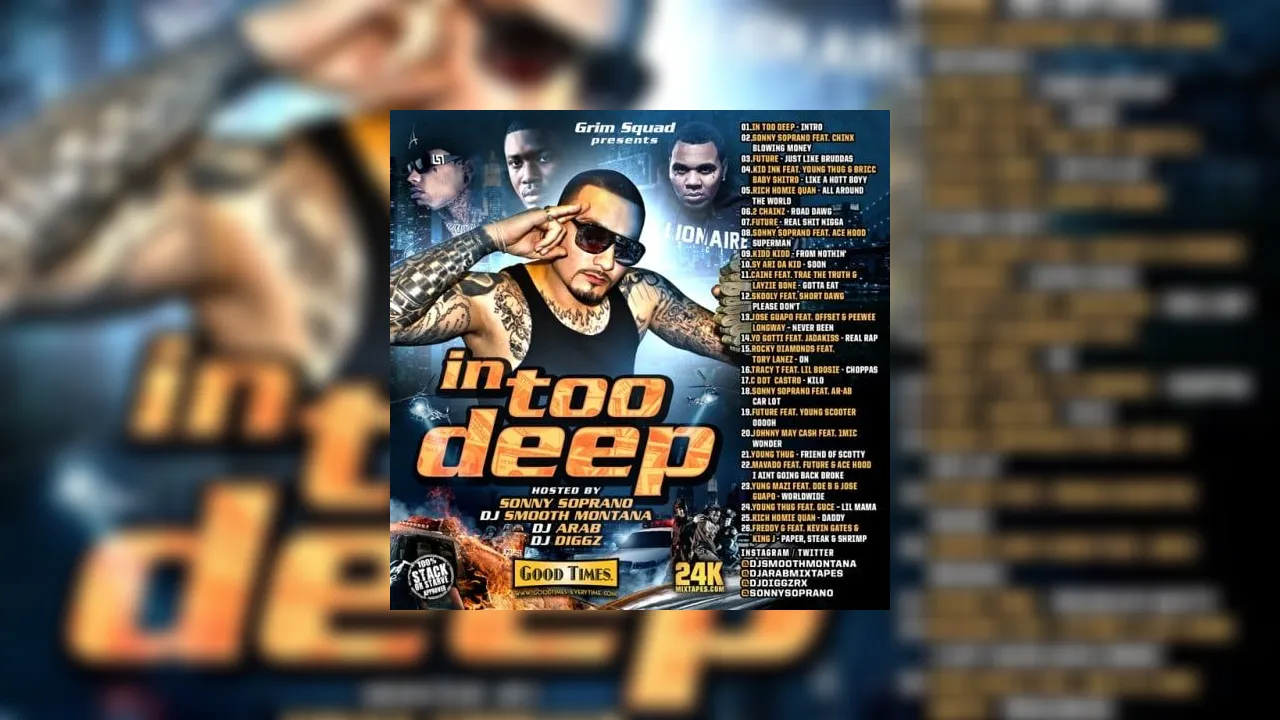 In To Deep Mixtape Hosted by DJ Smooth Montana, DJ Diggz, DJ Arab